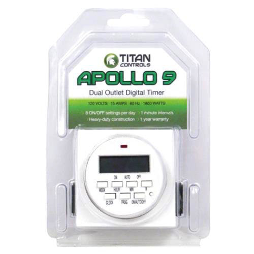 Titan Controls Apollo 9 - Two Outlet Digital Timer – Anuway Anubrew